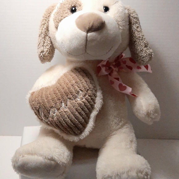 Kellytoy | Toys | Kellytoy Dog Plush Toy 2 Beige Stuffed Animal W Love ...